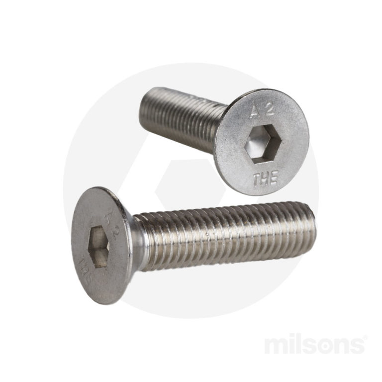FLAT HEAD SOCKET SCREW SS304 M6x25 | Milsons