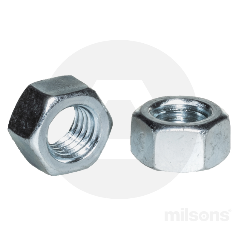 HEX NUT CL8 M10x1.25 ZINC | Milsons