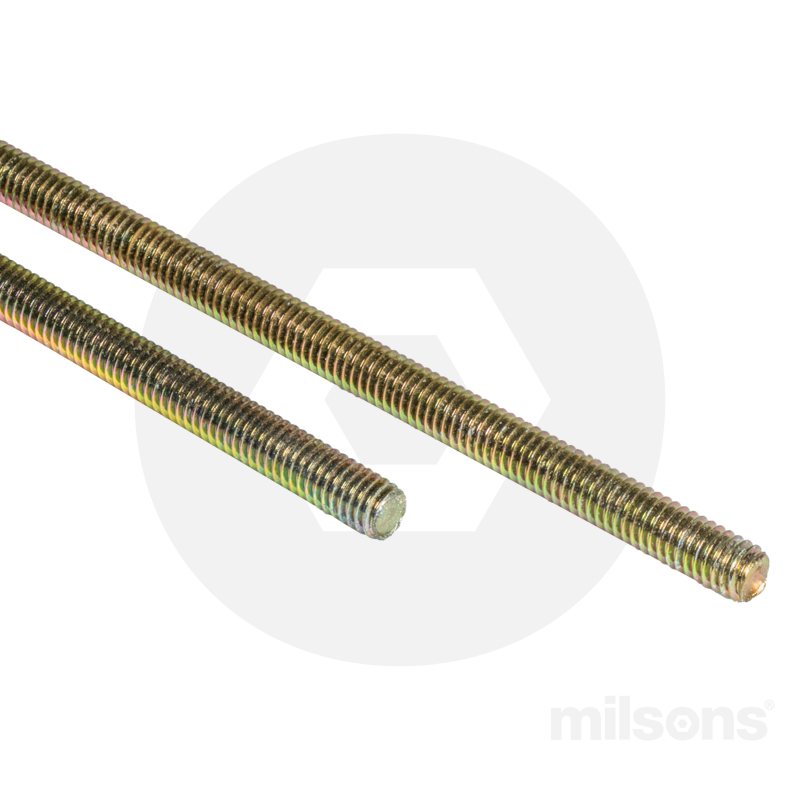 THREADED ROD UNC GR5 1/2x24 YZP | Milsons