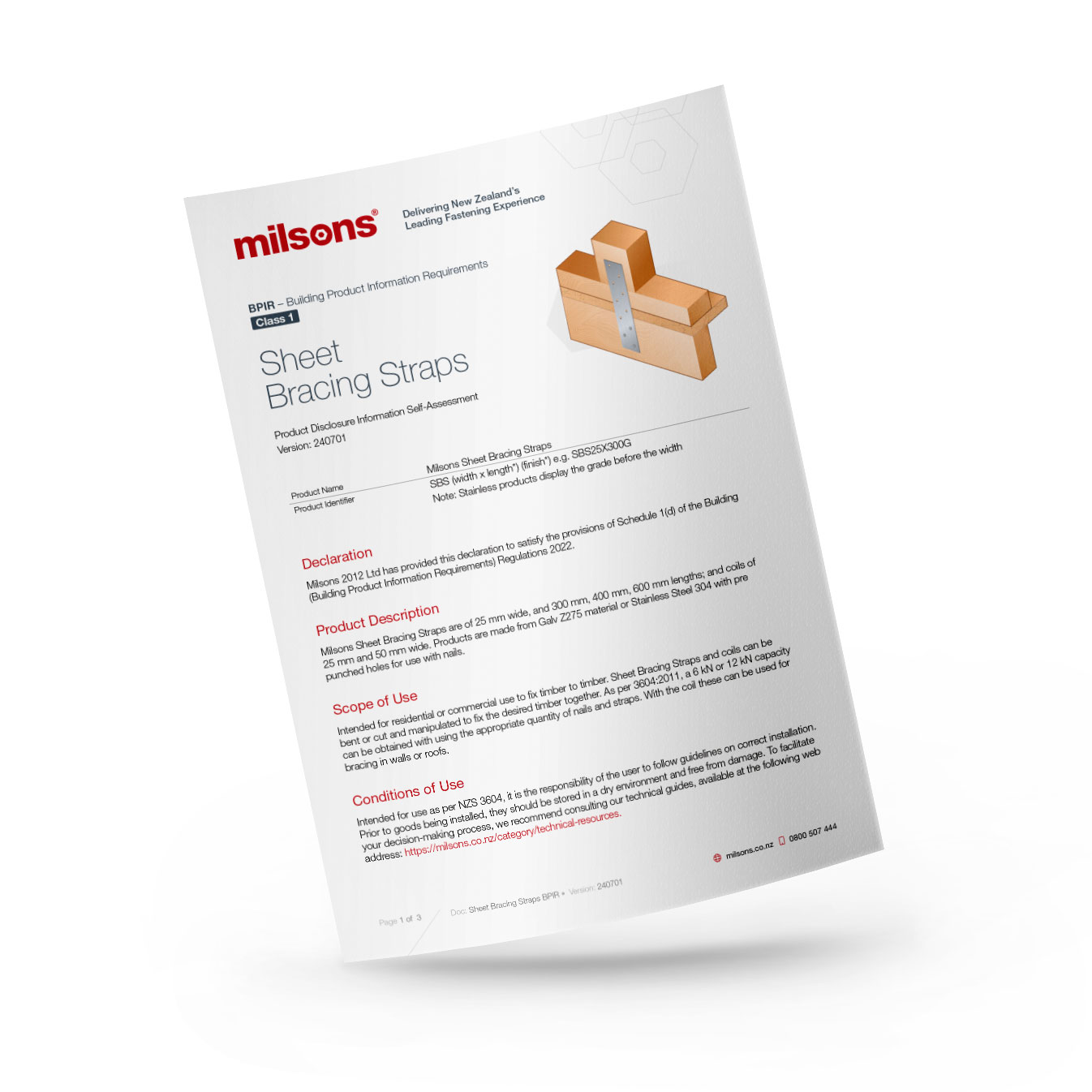 Bracing & Brackets | Milsons